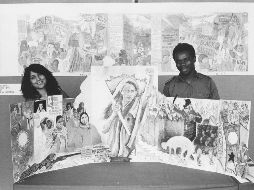 Southall Mural – Dr. Chila Kumari Burman & Keith Piper – For Walls With ...