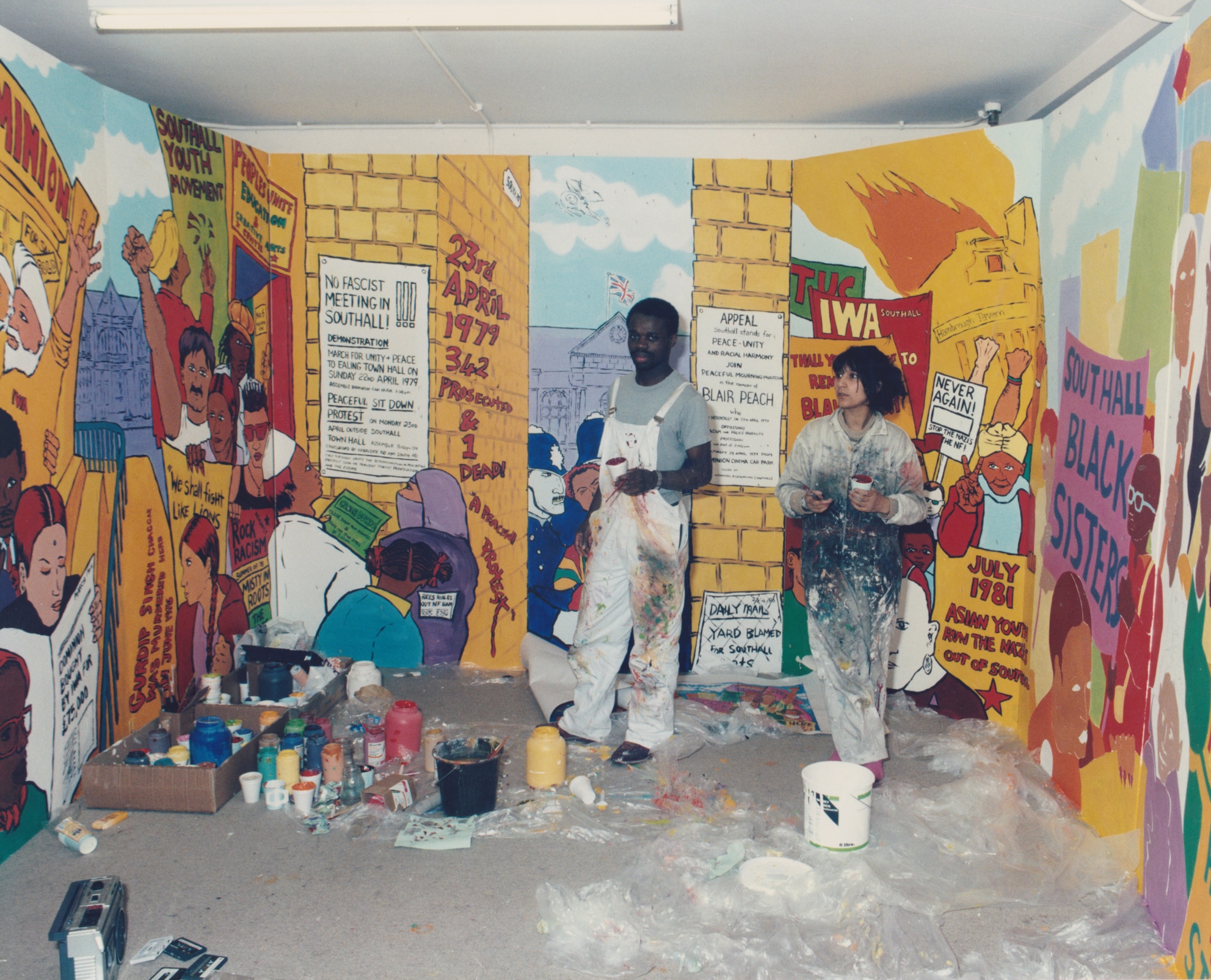 Southall Mural – Dr. Chila Kumari Burman & Keith Piper – For Walls With ...